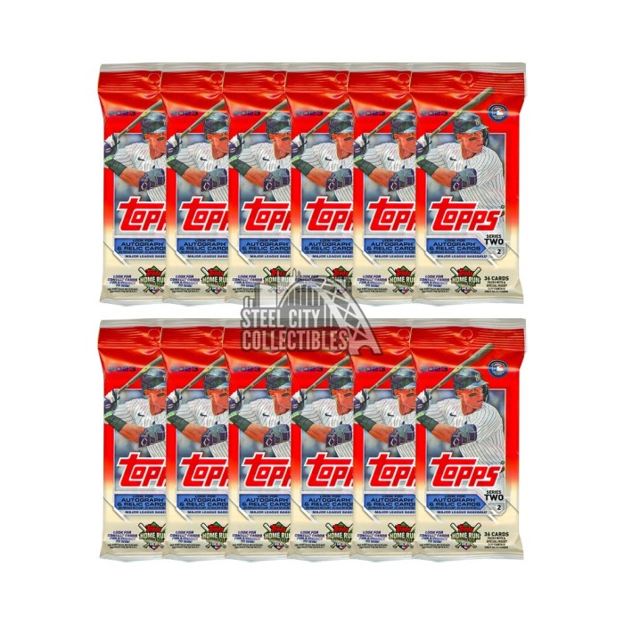 2023 Topps Series 2 Baseball Fat Pack 12-Pack Lot | Steel City Collectibles
