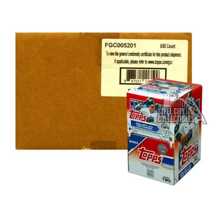2023 Topps Series 2 Baseball 60-Pack Gravity Feed 6-Box Case | Steel ...