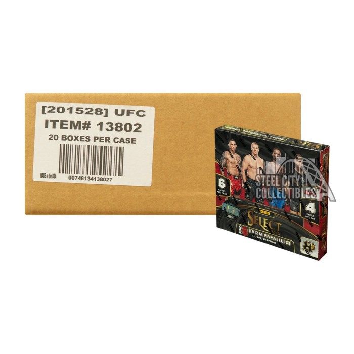 2023 Panini Select UFC Hobby H2 20-Box Case | Steel City Collectibles