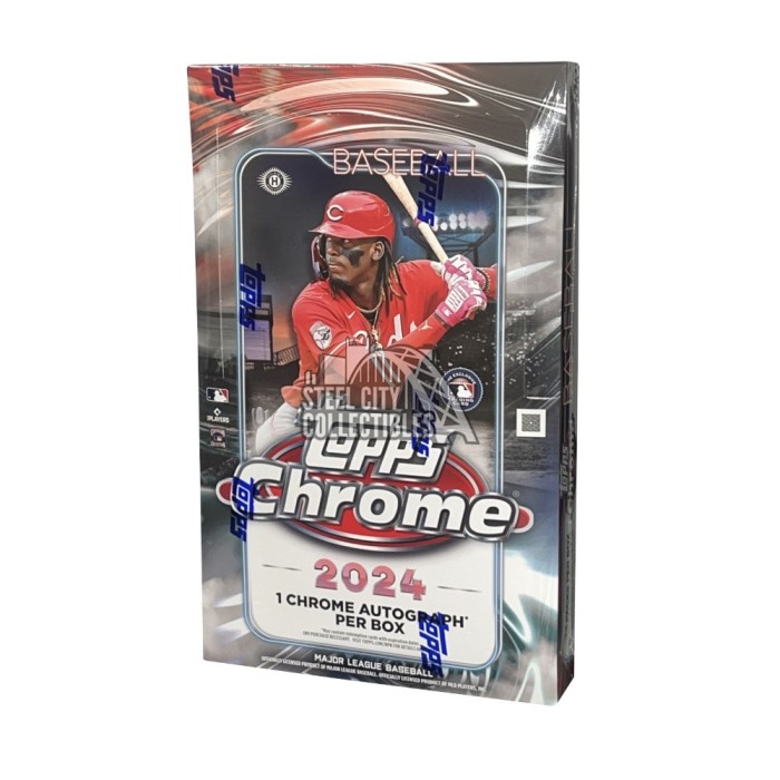 2024 Topps Chrome Baseball Hobby Box | Steel City Collectibles