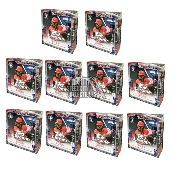 2024 Topps Chrome Baseball Monster 10-Box Lot | Steel City Collectibles