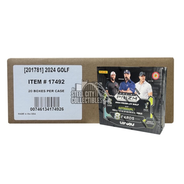 2024 Panini Prizm LIV Golf International Hobby 20-Box Case | Steel City ...