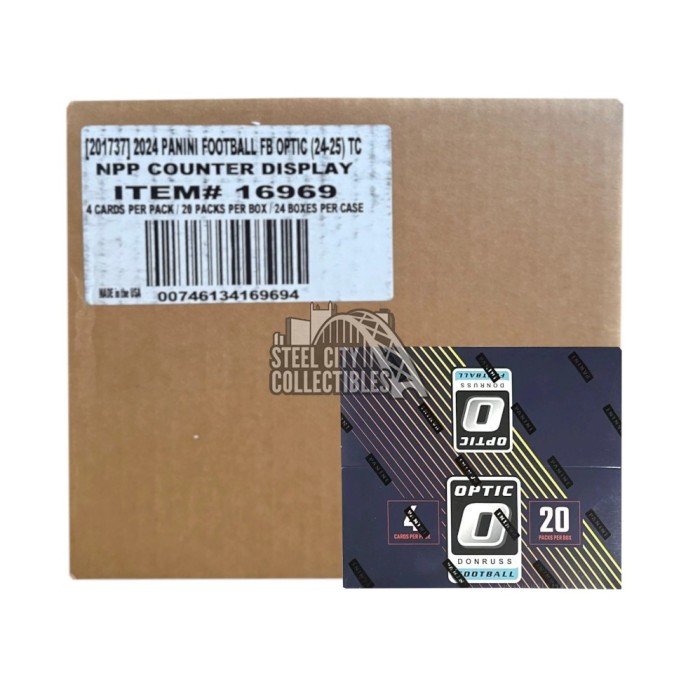 2024 Panini Donruss Optic Football Retail 24-Box Case | Steel City ...