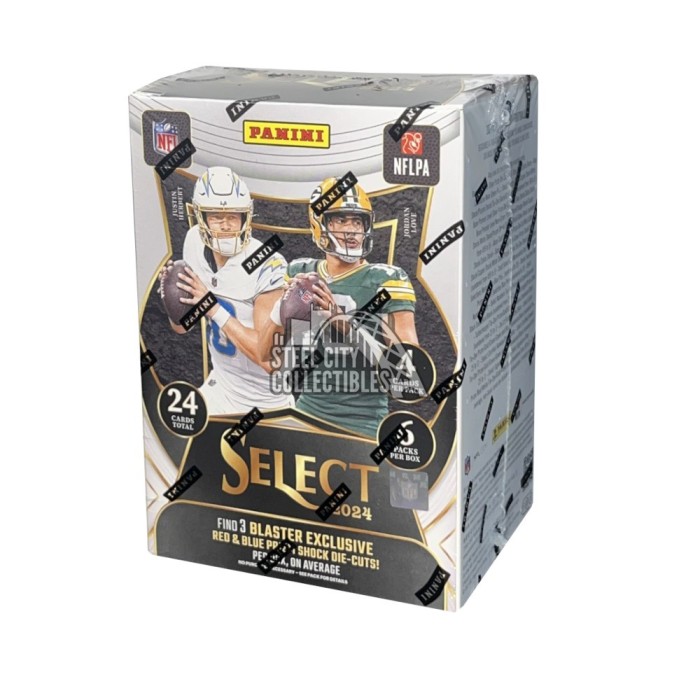 2024 Panini Select Football 6-Pack Blaster Box (Red & Blue Shock ...