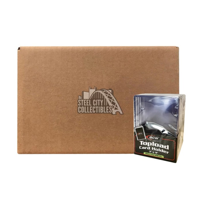 3x4 BCW 240pt Toploaders Case of 500 | Steel City Collectibles