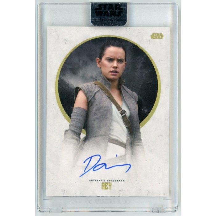 Daisy Ridley as Rey 2017 Topps Star Wars Stellar Signatures Autograph ...