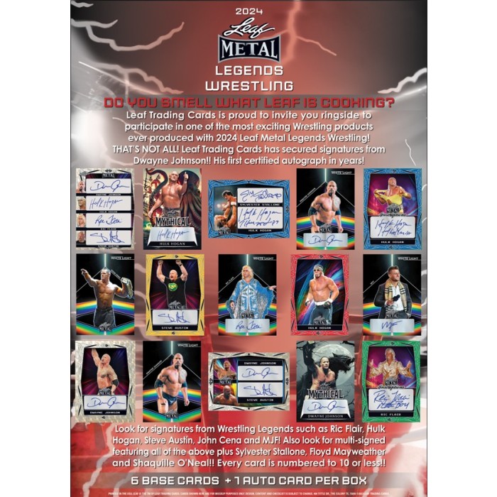 2024 Leaf Metal Legends Wrestling Box | Steel City Collectibles