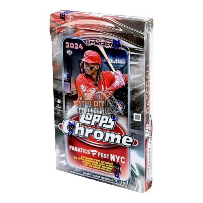 2024 Topps Chrome Baseball Fanatics Fest NYC Edition Hobby Box (Big ...