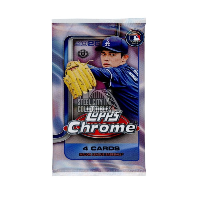 2025 Topps Chrome Baseball Hobby Pack | Steel City Collectibles