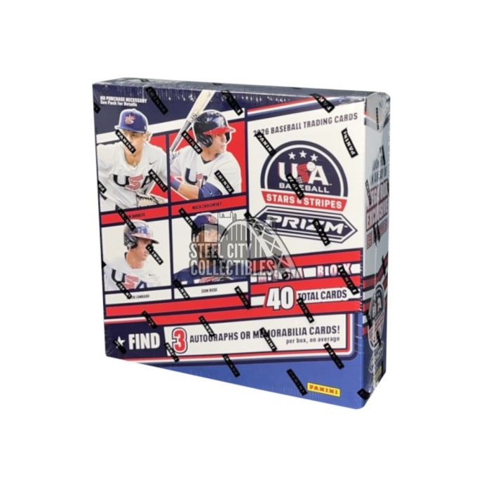 2026 Panini USA Stars & Stripes Baseball Mega Box | Steel City Collectibles