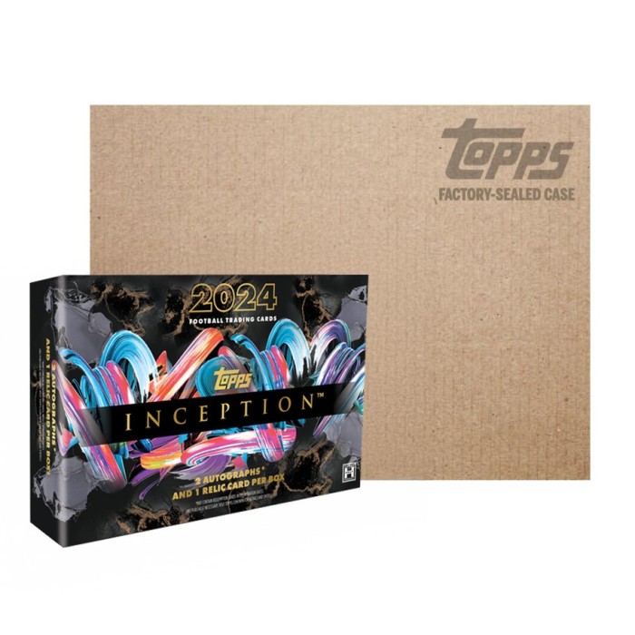 2024 Topps Inception Football Hobby 8-Box Case | Steel City Collectibles