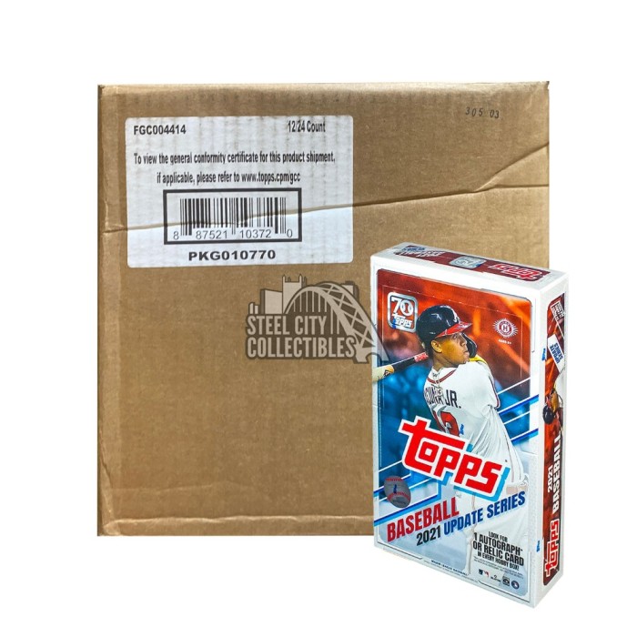 2021 Topps Update Series Baseball Hobby 12-Box Case | Steel City ...