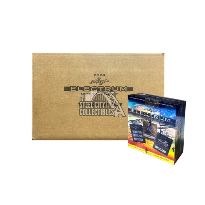 2024 Leaf Electrum Multi-Sport Hobby 10-Box Case | Steel City Collectibles