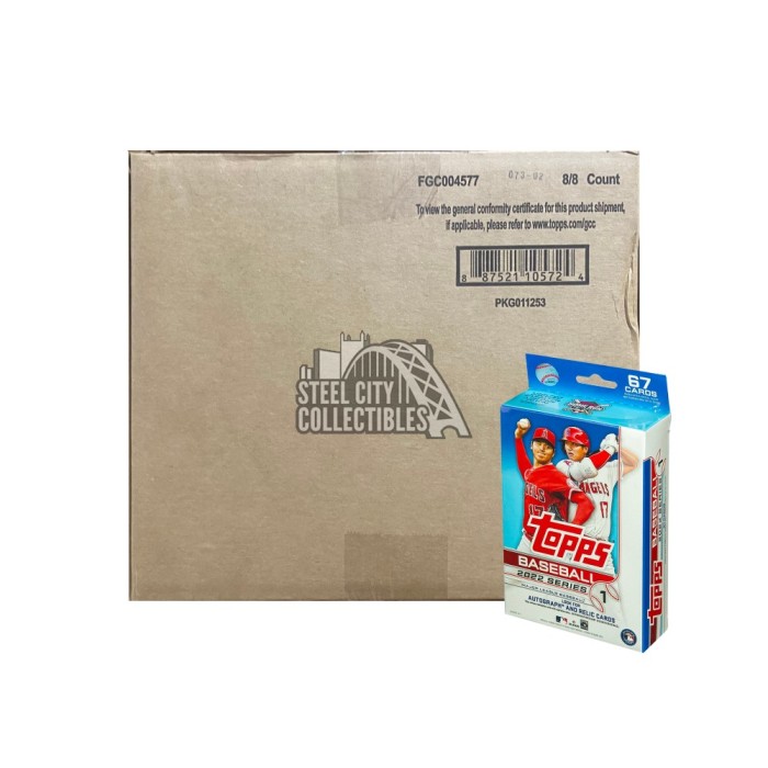 2022 Topps Series 1 Baseball Hanger 64 Box Case | Steel City Collectibles