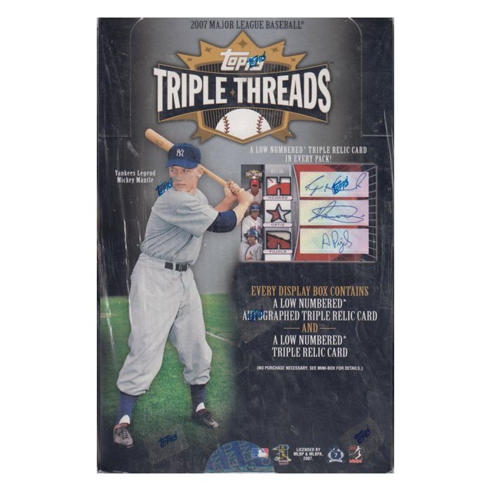 2007 Topps Triple Threads Baseball Hobby Box | Steel City Collectibles