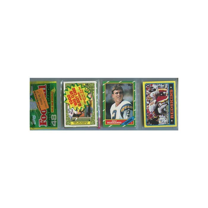 1986 Topps Football Rack Pack | Steel City Collectibles