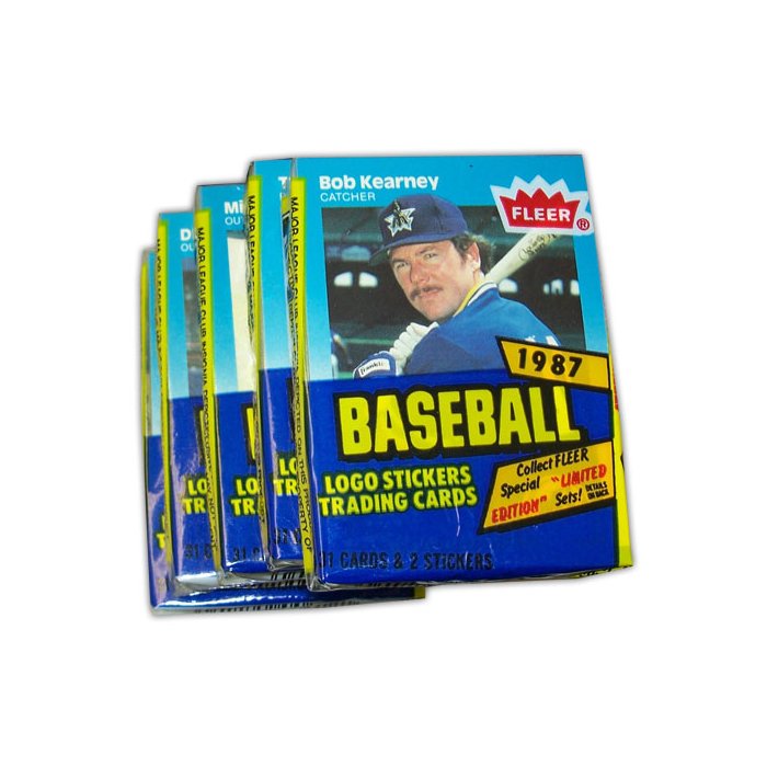 1987 Fleer Baseball Cello 100 Pack Lot | Steel City Collectibles
