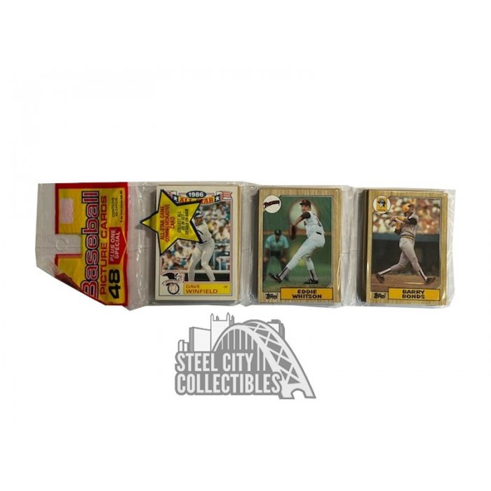1987 Topps Baseball Rack Pack - Bonds Top | Steel City Collectibles