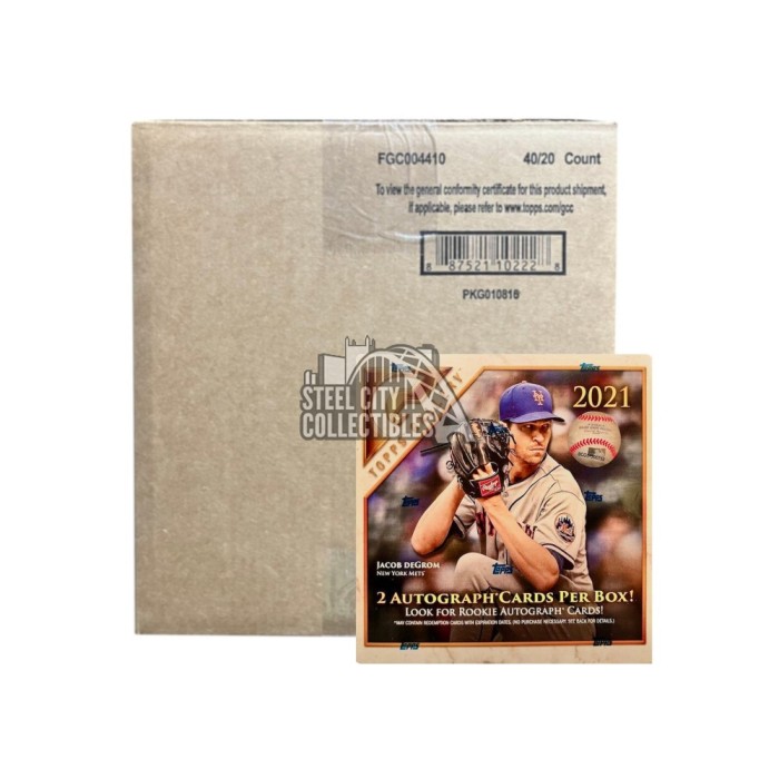 2021 Topps Gallery Baseball Mega Box 40-Box Case | Steel City Collectibles