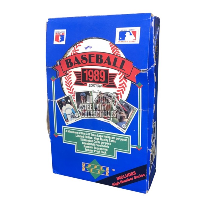 1989 Upper Deck High Series Baseball Hobby Box **PLEASE READ** | Steel ...
