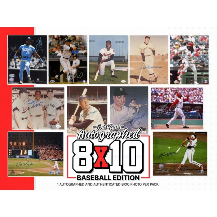 2025 Gold Rush Autographed 8x10 Baseball Edition 10-Pack Case | Steel ...