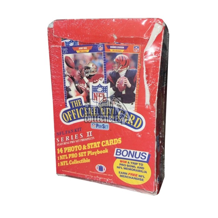 1989 Pro Set Series 2 Football 31-Pack Lot With Box | Steel City ...
