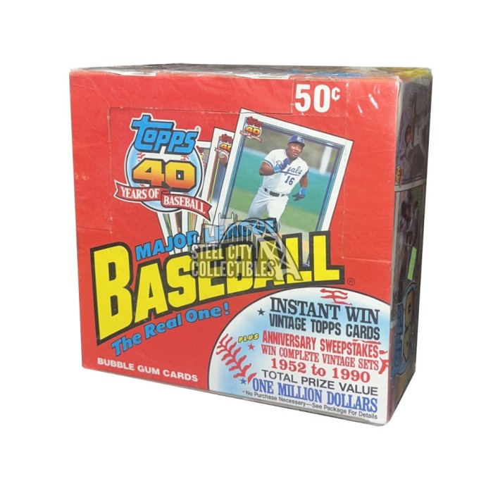 1991 Topps Baseball 36-Pack Cello Box | Steel City Collectibles