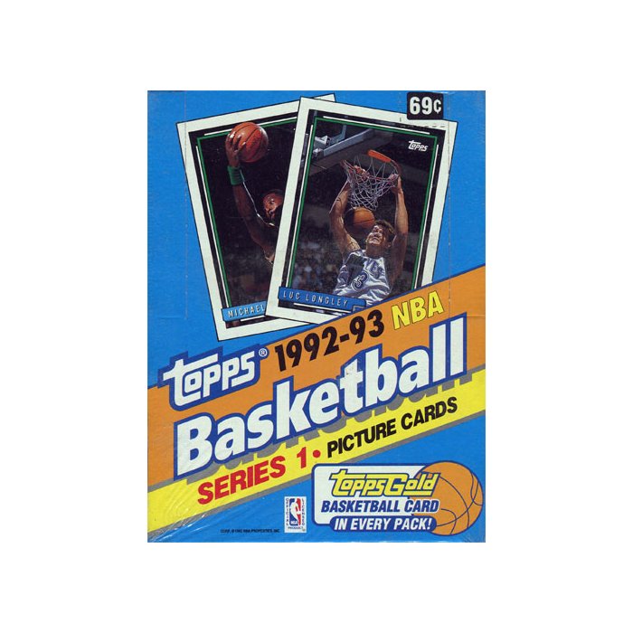 1992-93 Topps Series 1 Basketball Box | Steel City Collectibles