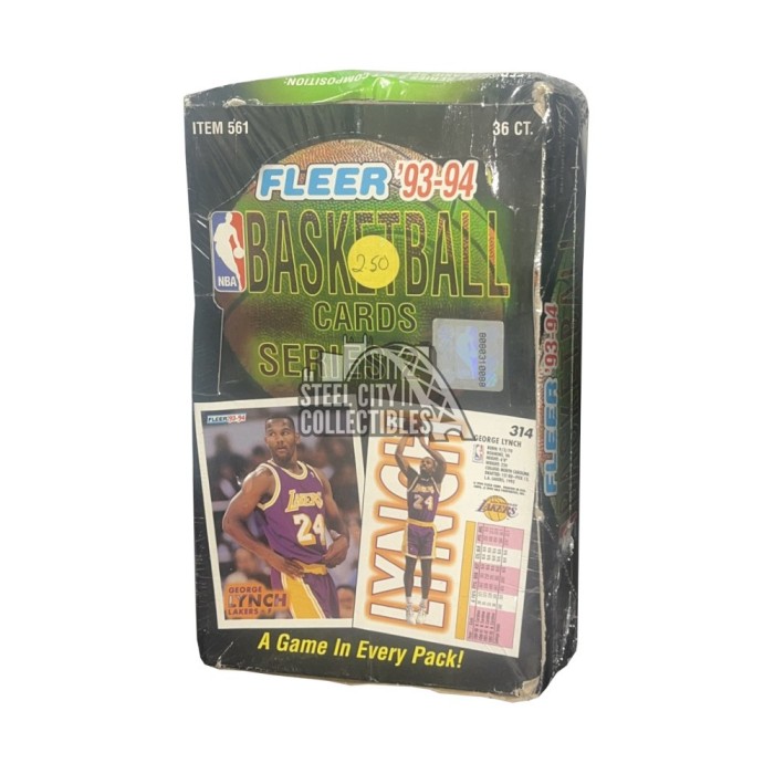 1993-94 Fleer Series 2 Basketball 36-Pack Lot With Box | Steel City ...