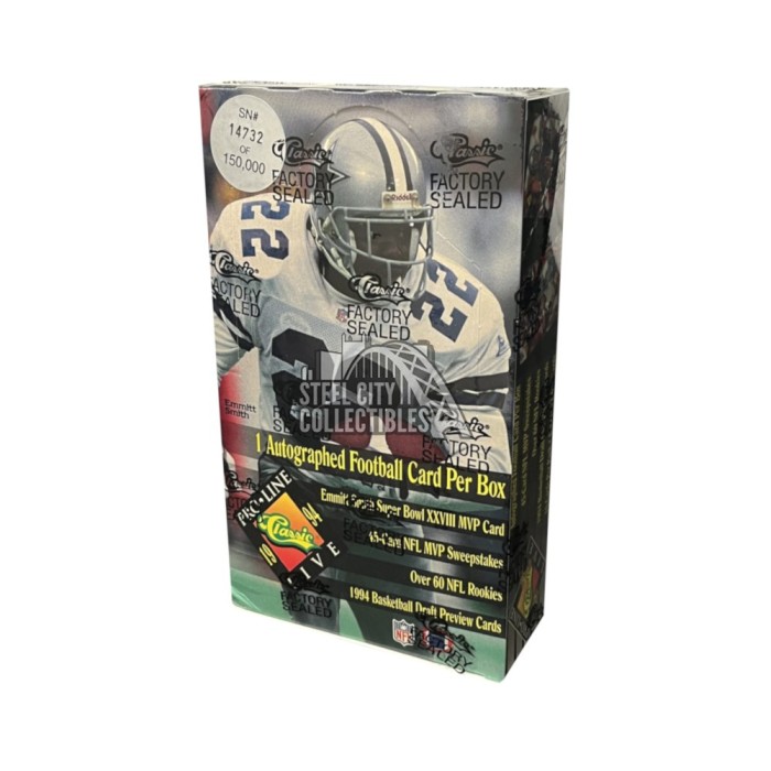 1994 Classic Pro Line Live Football 36-Pack Box | Steel City Collectibles