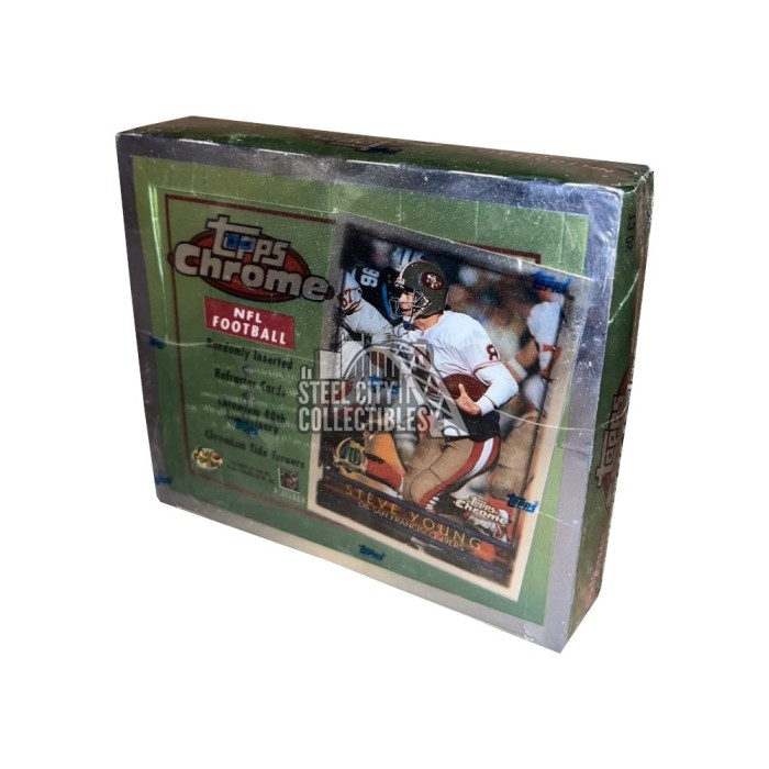 1996 Topps Chrome Football 20 Pack Retail Box | Steel City Collectibles