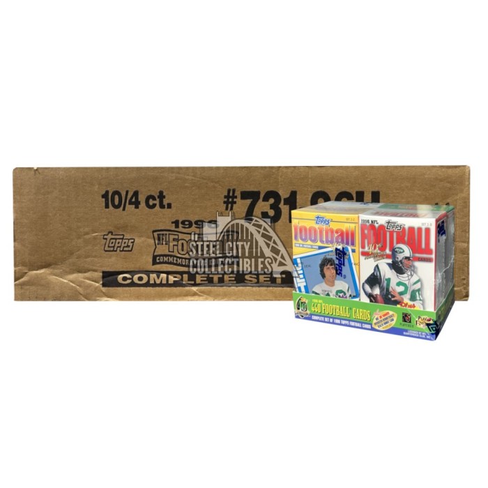 1996 Topps Cereal Box Football Factory 10-Set Case | Steel City ...