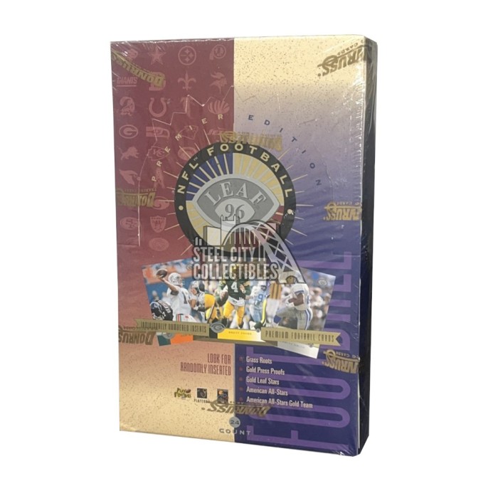 1996 Leaf Football Retail 24-Pack Box | Steel City Collectibles