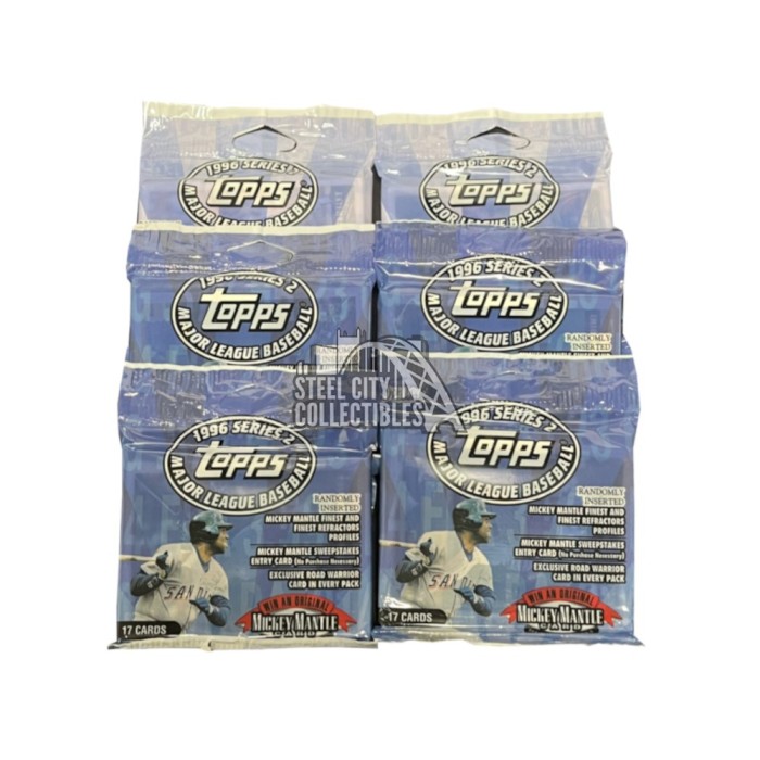 1996 Topps Series 2 Baseball Jumbo Retail Road Warrior 6-Pack Lot ...