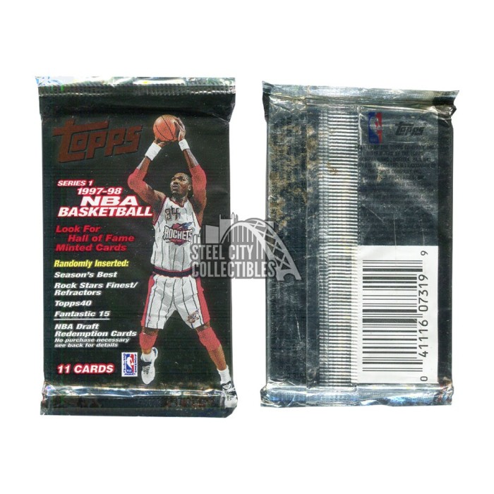 1997-98 Topps Series 1 NBA Basketball Retail Pack | Steel City Collectibles