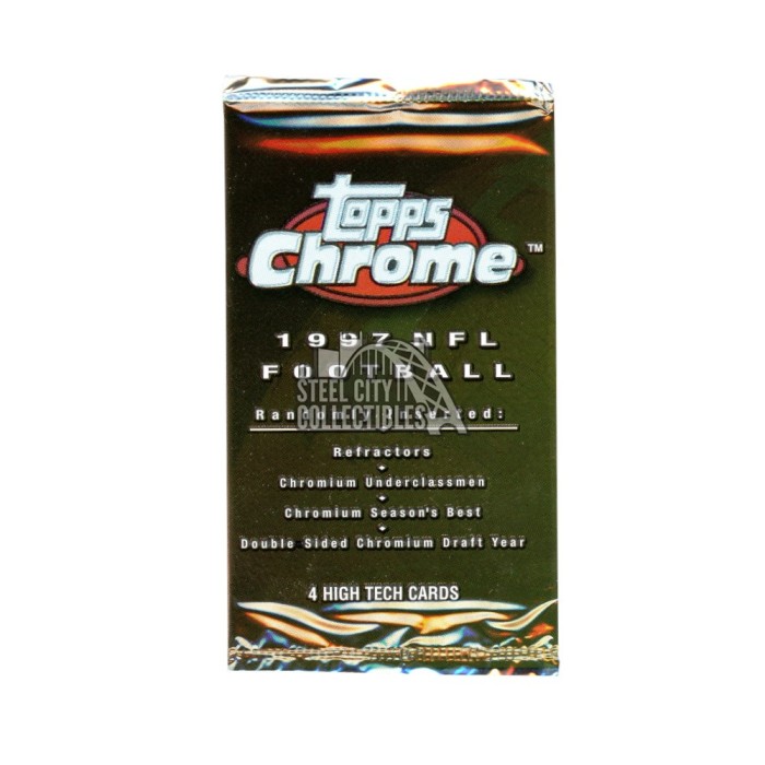 1997 Topps Chrome Football Retail Pack | Steel City Collectibles