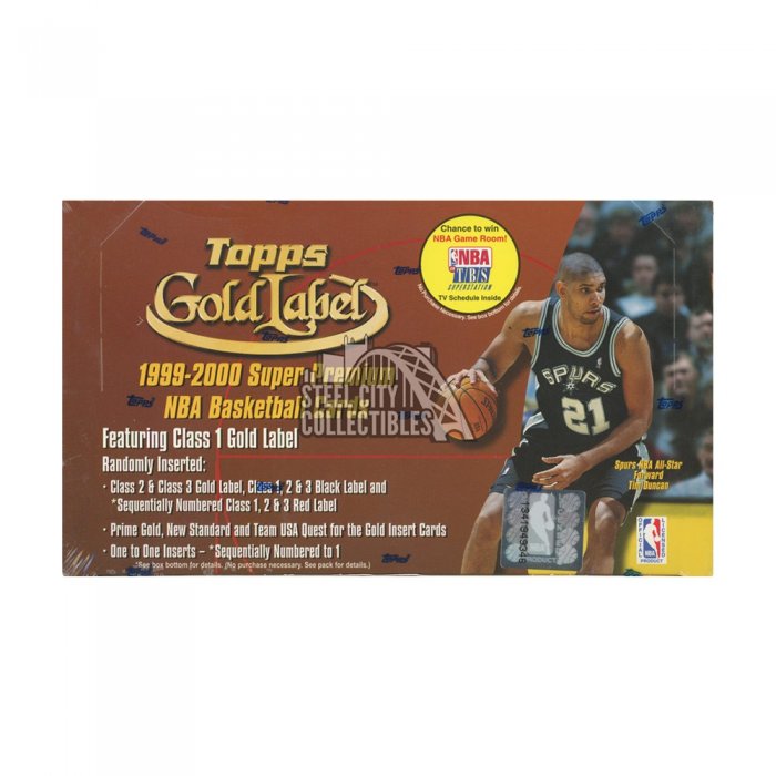 1999-00 Topps Gold Label Basketball 24ct Retail Box | Steel City ...