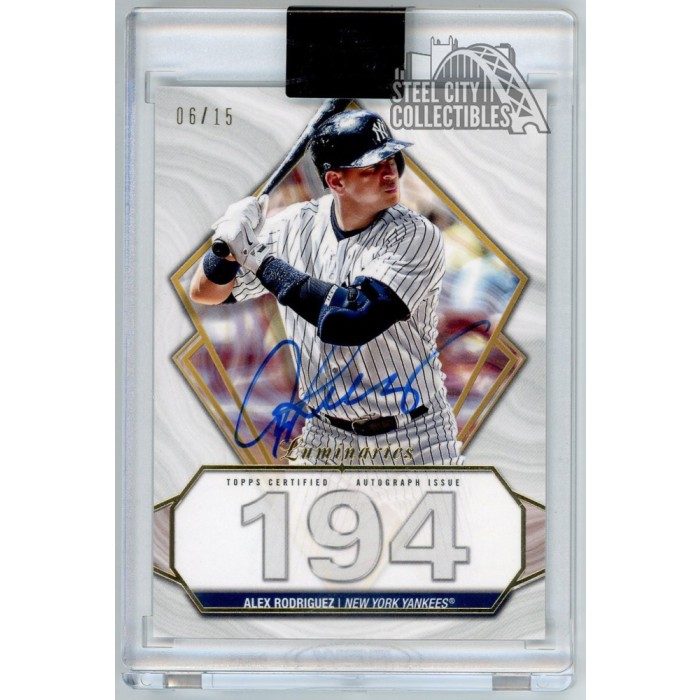 Alex Rodriguez 2022 Topps Luminaries Hit Kings Autograph Card #HK-ARO ...