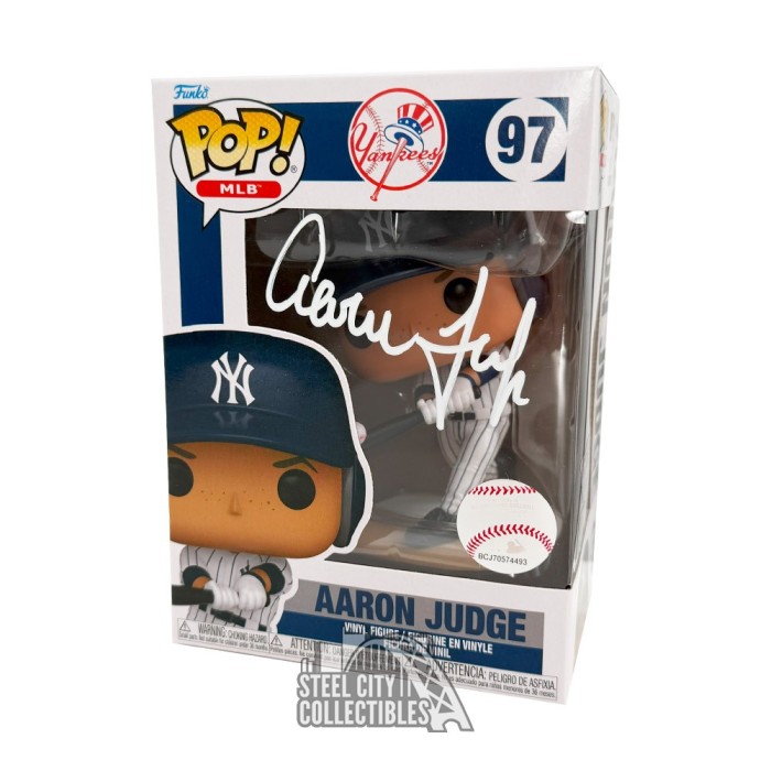 Aaron Judge Autographed New York Yankees Funko Pop - Fanatics | Steel ...
