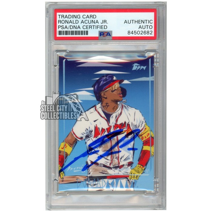 Ronald Acuna Jr 2021 Topps Project 70 Autograph Card #507 PSA/DNA ...