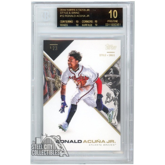 Ronald Acuna Jr 2019 Topps x Tatis Jr Style & Swag Card #12 BGS 10 ...