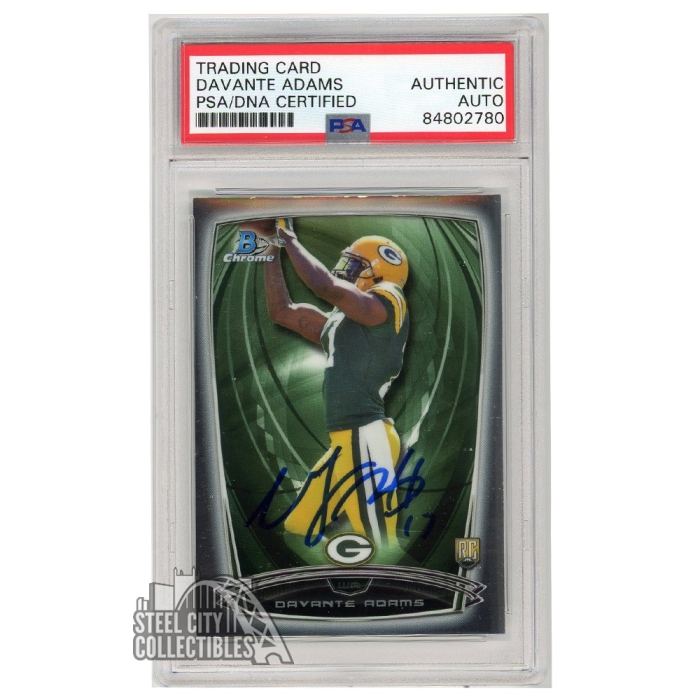 Davante Adams 2014 Bowman Chrome Autograph Rookie Card #197 PSA/DNA ...