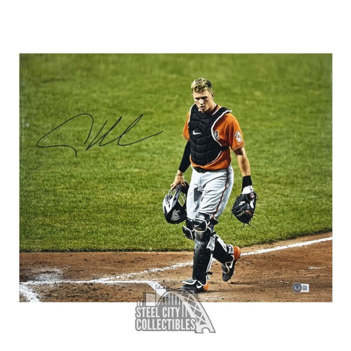 Adley Rutschman Autographed Baltimore 16x20 Baseball Photo - BAS ...