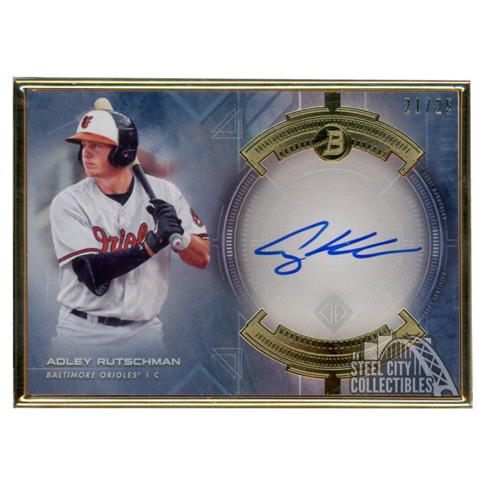 Adley Rutschman 2020 Bowman Transcendent Autograph Card #BTVA-AR 21/25 ...