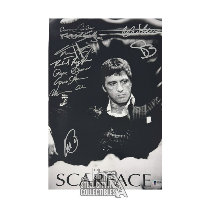 Al Pacino Autographed Scarface Multi Signed 12x17 Photo - BAS LOA ...