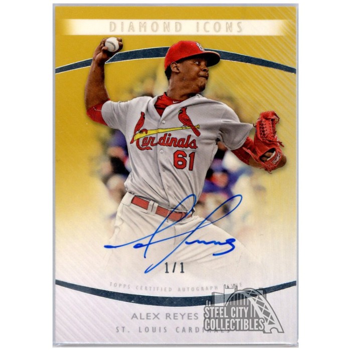 Alex Reyes 2017 Topps Diamond Icons Gold Autograph Rookie Card #AU-AR 1 ...