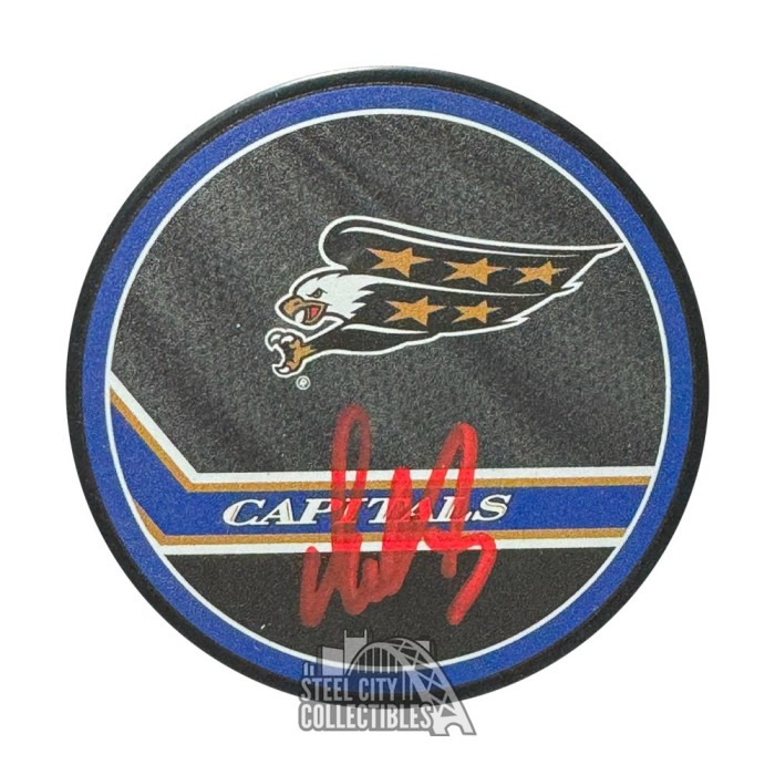Alexander Ovechkin Autographed Washington Reverse Retro Hockey Puck ...