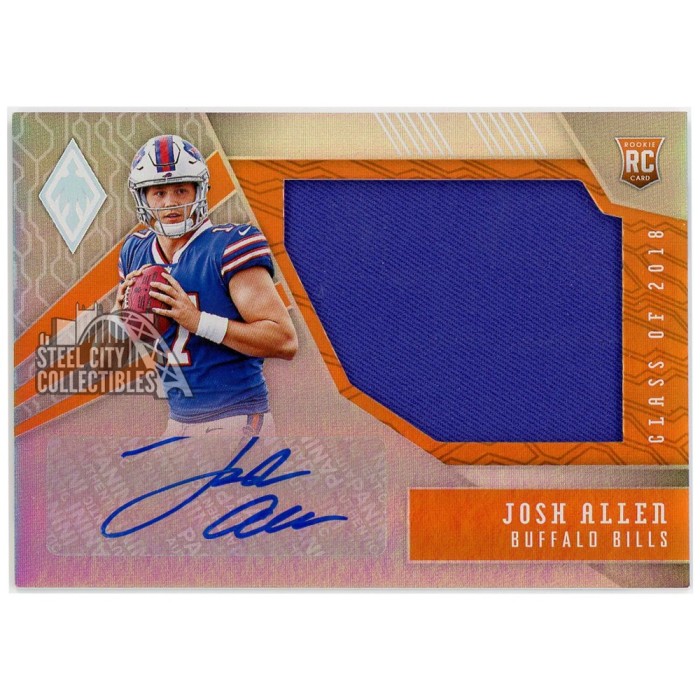 Josh Allen 2018 Panini Phoenix Class of 2018 Rookie Jersey Autograph ...
