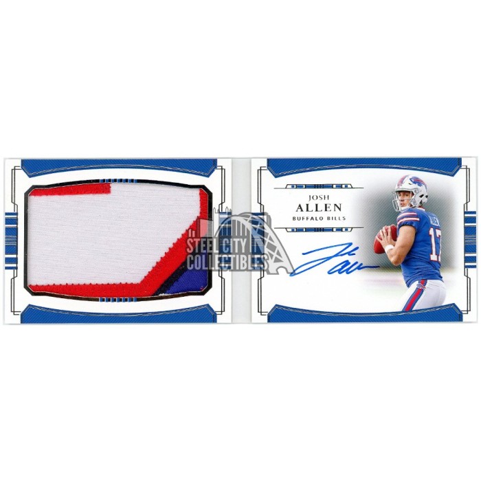 Josh Allen 2018 Panini National Treasures Prime Signatures Rookie Jumbo ...