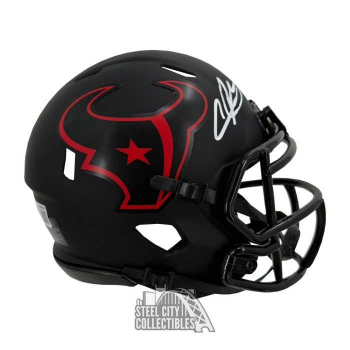 Andre Johnson Autographed Houston Texans Eclipse Mini Football Helmet ...
